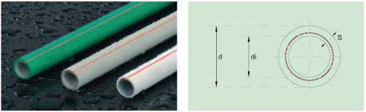 PPR-AL-PPR pipes for water